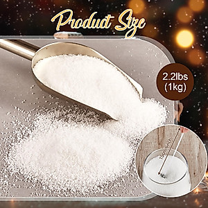 Dansib Pearled Candle Set Including 35.2 Oz Pearl Wax Refillable Beaded Wax Sand 100 Pieces Pre-Waxed Candle Wicks 6 inch for Candle Making, with Black Gift Box