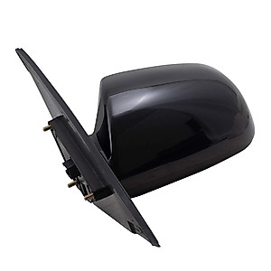 Brock Aftermarket Replacement Driver Left Power Mirror Paint to Match Black With Heat Compatible With 2006-2010 Hyundai Sonata