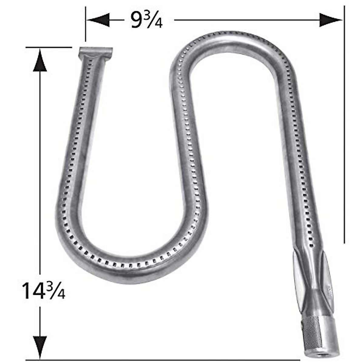 Contemporary Home Living 14.75" Stainless Steel Burner Bracket for Ducane Gas Grills