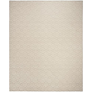 MARTHA STEWART Collection by SAFAVIEH 5' x 8' Ivory MSR3503A Handmade Contemporary Floral Wool Area Rug