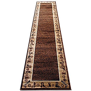Cowboy Runner Area Rug Design L 375 (2 Feet 4 Inch X 10 Feet 9 Inch) Runner