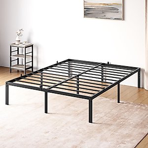 GAOMON 14 Inch Full Bed Frame with Storage,Noise-Free,Metal Platform Full Bed Frame No Box Spring Needed Steel Slat Support Easy Assembly