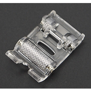 DREAMSTITCH SA190 Snap On Clear Roller Presser Foot for Brother, Babylock, Simplicity, Singer Sewing Machine Alt:ESG-RF7314W