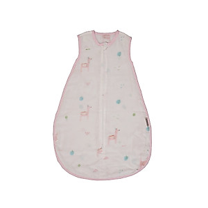 NATUZ Baby Sleep Sack Cotton Muslin Lightweight Summer Toddler Essential Sleeping Bag Soft Baby Wearable Blanket Toddler 3T Sleep Swaddle Sacks Kids Nursery Sleeping Bag 18-24 months 0.5 Tog Girl