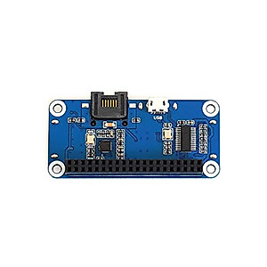 Waveshare Ethernet/USB HUB HAT, Compatible with Raspberry Pi 5/4B/3B/Zero/Zero W/Zero 2W/Pico/Pico W/Pico WH, 1x RJ45 Ethernet Port, 3X USB Ports