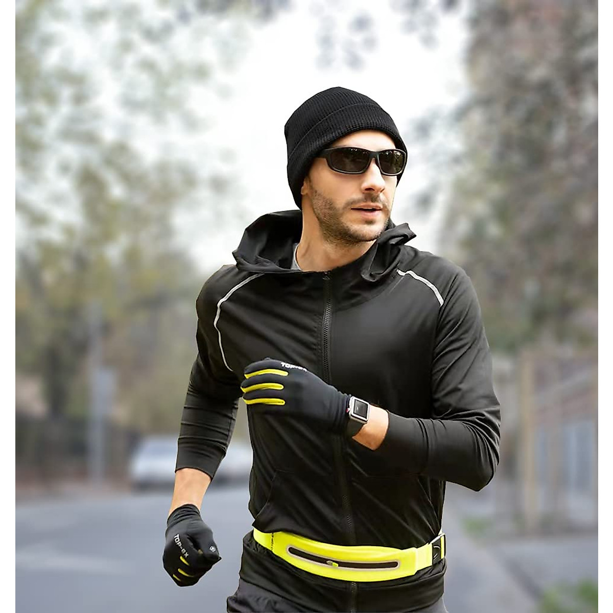 ZEXIAN 3 Pack Comfortable Breathable Soft Beanie Knit Slouchy Winter Skull Hats for Men and Women,Gifts for Christmas (Black& Grey& Navy Blue)