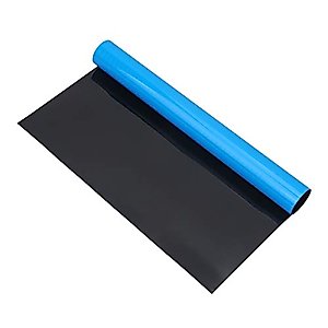 POPETPOP Aquarium Background Sticker Double-Side Blue Sea/Black Deep Sea Fish Tank Background - 30x52cm / 11.8x20.47 inches