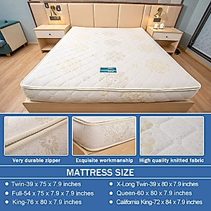 Waterbed Free Flow Full Wave Mattress - Softside Water Bed Mattress Heater Thermostat Waterbed Set Easy to Use Suitable for Home (King, Free Flow Full Wave)