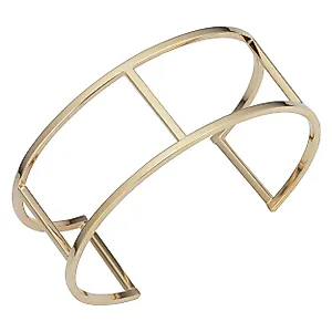 Kooljewelry 14k Yellow Gold Bold Cuff Bracelet (7.5 inch)