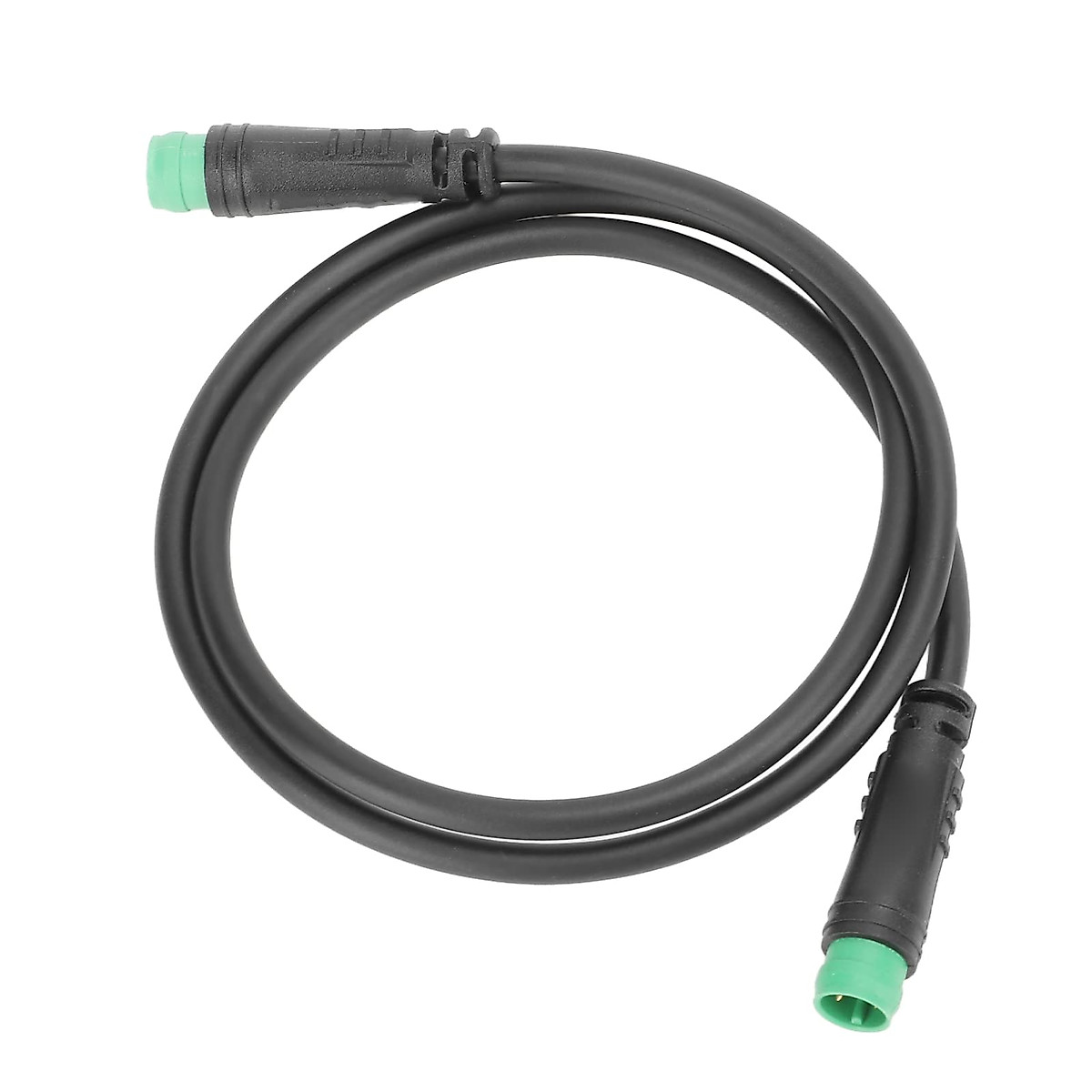 Pilipane Bicycle Computer Extension Cable, Electric Bike Display Extension Cable Waterproof Electric Bicycle Computer 5Pin Extension Cable for Bafang(Male Head)