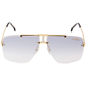 Carrera 1016/S Rectangular Sunglasses, Gold/Grey Shaded, 64