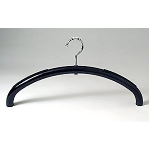 Precision Hanger in Black With Felt. The Dimple & Crease Free Hanger Solution -Click "2 New" for Other Offers!