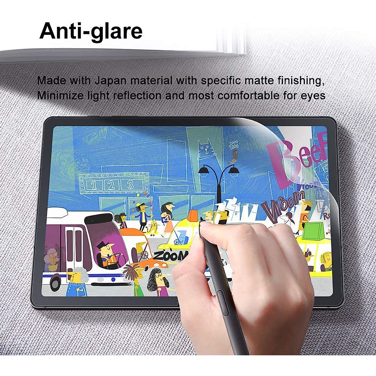 Zeking [2 Pack] Paperfeel Screen Protector Compatible with Samsung Galaxy Tab S8 Ultra/ S9 Ultra 14.6" (SM-X900/ X906), [Feel Like Paper Film Writing] Anti Glare Tablet PET Film for S-Pen