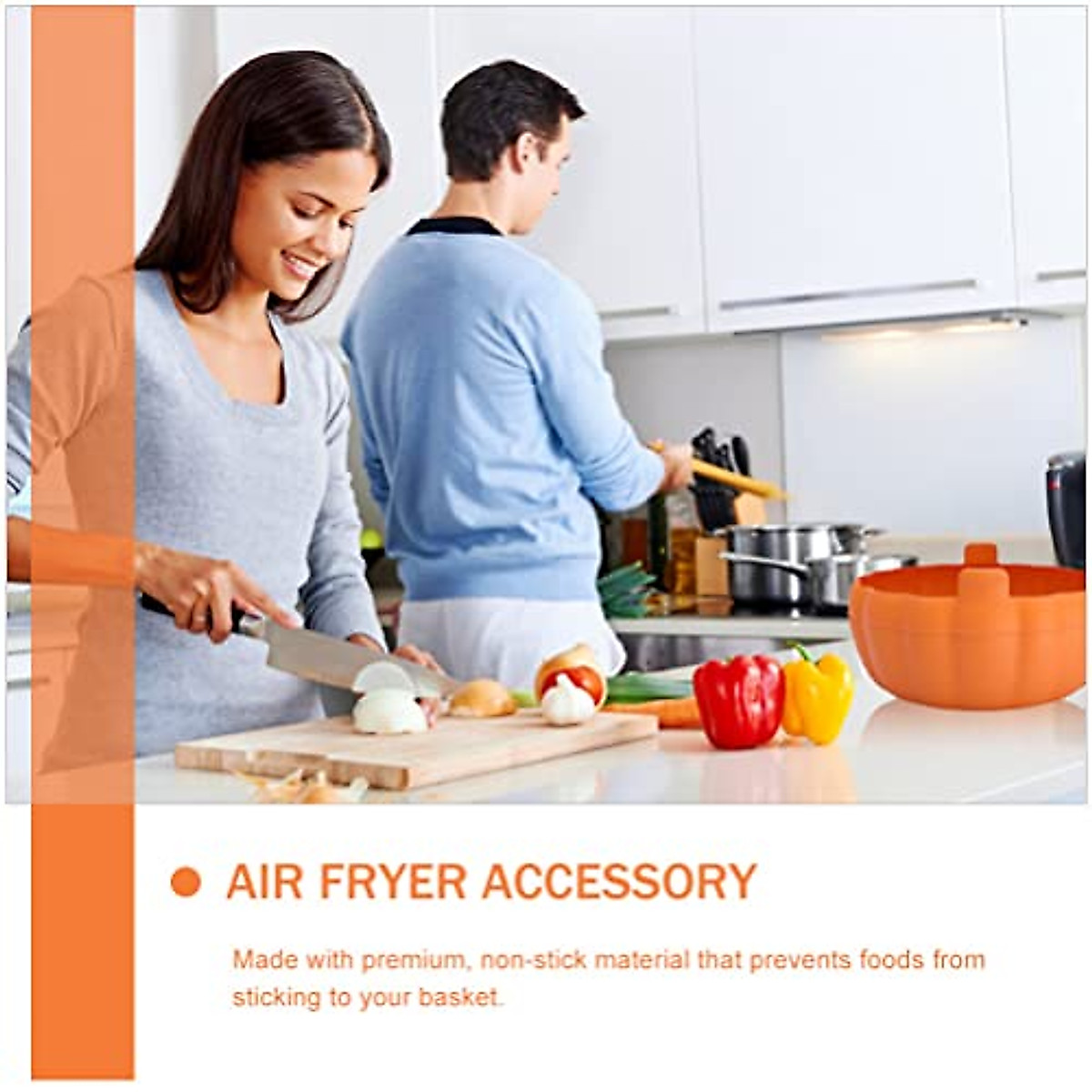 Hemoton Air Fryer Pad Home Supplies Household Items Air Fryer Liner Reusable Air Fryer Mat Microwave Steamer Round Baking Pan Microwave Liner Silicone Trivet Rack Lifter Air Fryer Supply
