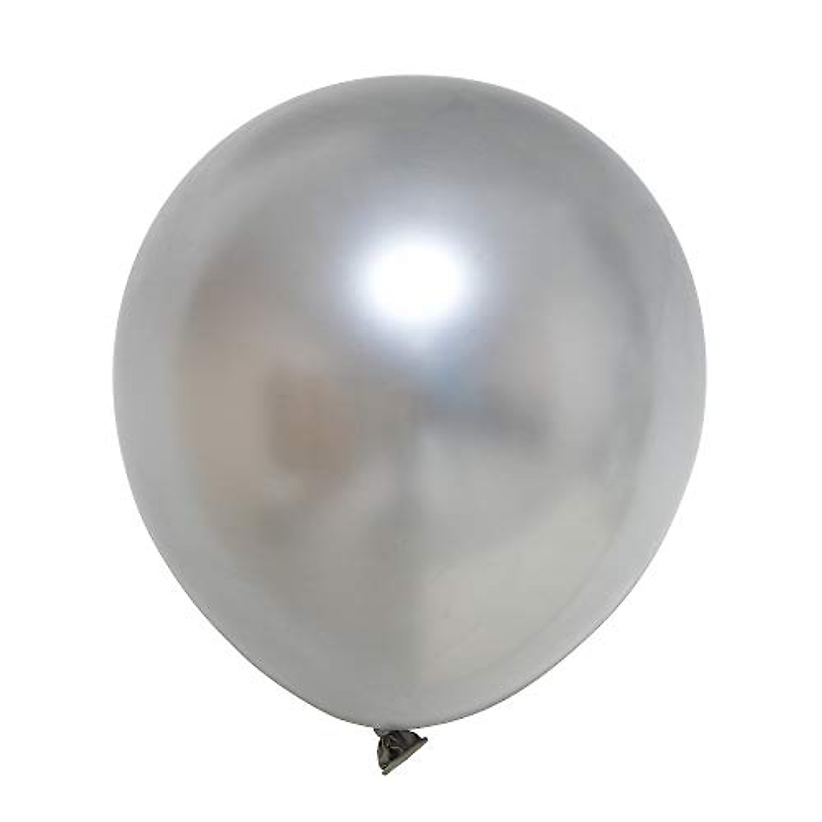 Silver Balloons Party Balloons 12inch 50pcs 3.2g Latex Metallic Balloons Chrome Balloons Birthday Balloons Shiny Balloon Party Decoration Wedding Birthday Baby Shower Christmas Party - Metallic Silver