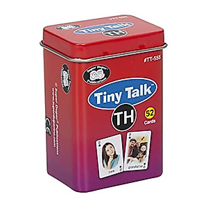 Super Duper Publications | Tiny Talk Articulation and Language TH Sound Photo Flash Cards | Educational Resource for Children