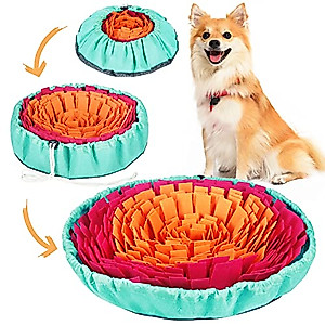 Vivifying Snuffle Mat, Interactive Sniff Mat for Dogs Slow Eating and Keep Busy, Adjustable Dog Digging Toys Encourages Natural Foraging Skills and Mental Stimulation