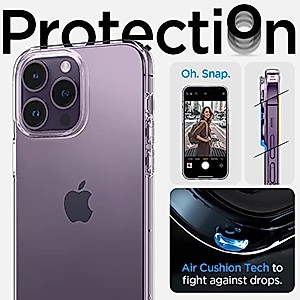 Spigen Liquid Crystal [Anti-Yellowing Technology] Designed for iPhone 14 Pro Case (2022) - Crystal Clear
