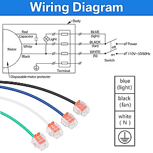 Fiada Bathroom Exhaust Fan Ultra Quiet 1.0 Sones, Bathroom Ceiling Vent Fan with LED Lights, 110 CFM Bath Ventilation Fan Vent for Home Household Bath Office Hotel 105 sq. ft.(Stable Light)