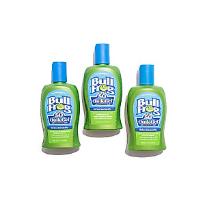 Bullfrog Quik Gel Sunscreen SPF 50 | Oxybenzone & Octinoxate Free | Broad Spectrum Moisturizing UVA/UVB, 5oz, 3 pack…