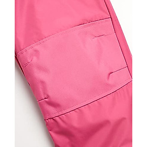 Wippette Girls’ Snow Bib – Kids’ Insulated Waterproof Snowboard Ski Snow Pants Overalls for Girls (5-18), Size 12-14, Rose
