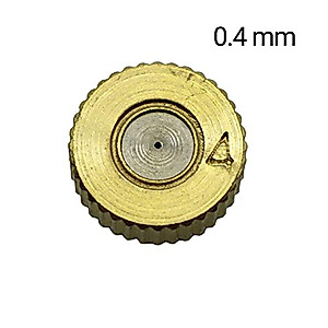 XCYY 0.2-0.5 Mm Low Pressure Water Sprinkler with 4mm Male Thread Garden Irrigation Sprinklers 10 Pcs (Color : 0.3mm)