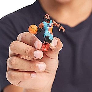 Moose Toys Space Jam: A New Legacy - 4 Pack - 2'' Lebron, Bugs Bunny, Wile E. Coyote, & 1 Mystery Figure - Bench, Multicolor, 14574