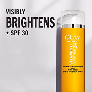 Olay Regenerist Vitamin C + Peptide 24 Hydrating Moisturizer w/ Sunscreen SPF 30