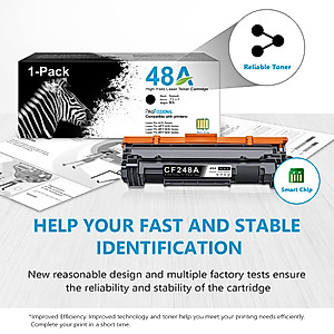 48A Toner Cartridge Black 1-Pack (with Chip) Replacement for HP48A Toner Black Cartridge 48A CF248A Toner Cartridge to use with Laser Pro M15a, M15w; MFP M28a, M29w; MFP M30w, M31w Printer Ink