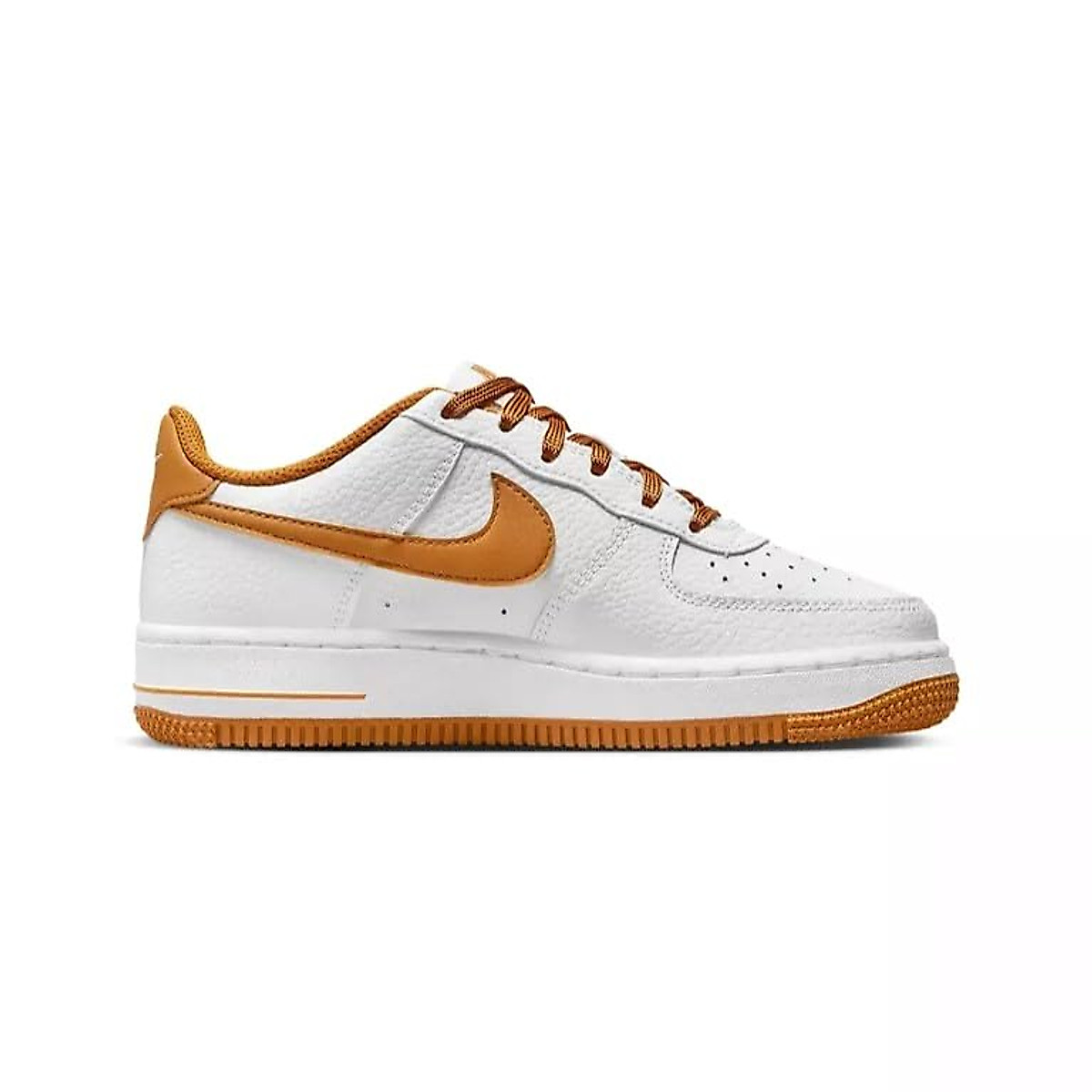 Nike Air Force 1 GS White/Desert Ochre Size 6