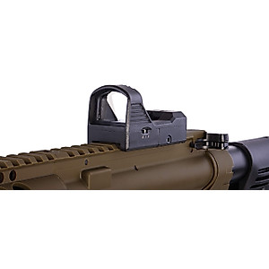 Crosman CFAR1X Full Auto R1 CO2-Powered BB Air Rifle And Red Dot Sight, Black/FDE