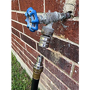 MTM Hydro Garden Hose Adapter 4 Piece 3/4” Quick Connect Fittings Kit, Stainless Steel High Pressure Couplings and Connectors for Pressure Washers and Car Detailing, 2x2