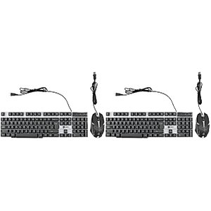 2 Sets Wired Keyboard and Mouse Gaming Keyboard Mouse Ergonomic Keyboard Mouse Computer Keyboard Backlit Keyboard Computer Accessories Keyboard Mouse for Gamer Ergonomic Mouse