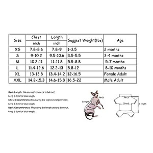 Sphynx Cat Clothes Hairless Cat Clothes Winter Casual Cotton Jacket Cat Sweater for Small Cats and Dogs Cornish,Devon,Perterbald (XL)