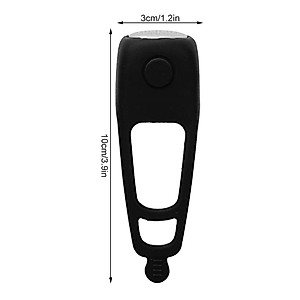 Keenso Lightweight 90 Decibels Mountain Bike Horn Loud Bicycle Horn Bicycle Handlebar Horn Alarm Bell Cycling Accessory(Black)