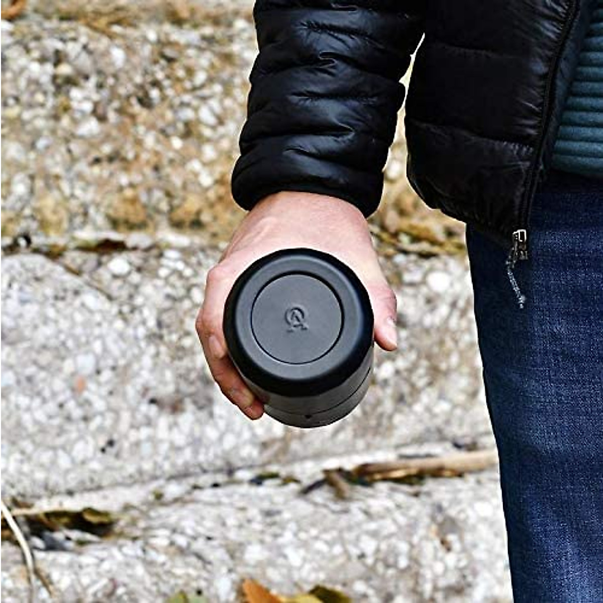 Aged & Ore - Double Insulated Travel Decanter | Premium Stainless Steel Convertible Tumblers with Inner Hand Blown 500 ml Glass Spirits Decanter | Spill Proof & Portable | Great Gift (Matte Black)