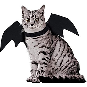 Pet Cat Bat Wings for Halloween Party Decoration, Puppy Cosplay Bat Costume, Cute Kitten Cat Dress Up Accessories