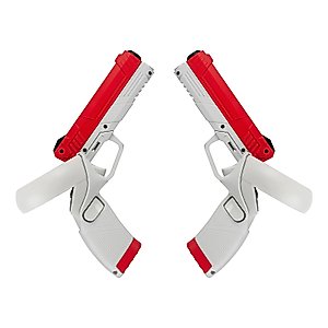 Linkidea VR Game Gun for Meta Quest 2 Controllers Pistol Case, Enhanced FPS Gaming Experience-Compatible with Pistol Whip VR Game, Quest2 Accessories for FPS Gaming (1 Pair)