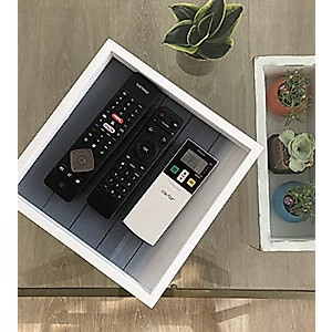 Set of 2 Ombre Wooden Serving Tray for Ottoman Coffee Table Breakfast in Bed Tea Accessory Organizer (16 & 10 Inch Grey Ombre)