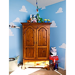 Cloud Stencil Set for Wall Decor: Reusable Stencils for a Kid’s Toy Story Room or Andy’s Room Nursery, 2-Pack Includes 1 Large and 1 Small Cloud Stencil