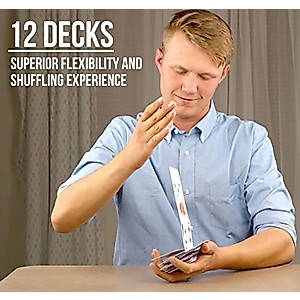 Regal Games - Bulk Playing Cards -2 Sets of 6-Red and Blue-12 Pack - Poker Size, Standard Index -for Blackjack, Euchre, Canasta Card Game - Perfect for Large Events, Bulk Purchasing