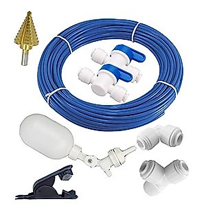 PureSec-CMK01 Coffee Maker AutoFill Kit Filtered Water Auto Refill DIY Kit Coffee Machine Water Line Kit Direct Water Line Plumbing Kit For Non-Commercial Keurig Coffee maker Single-Serve Brewers