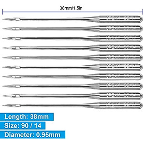 30Pcs Embroidery Needles for Brother Size 90/14 130/705H HAx1 Embroidery Machine Needles Sewing Needles for Brother Embroidery Machine (3 Pack of 10 Needles)