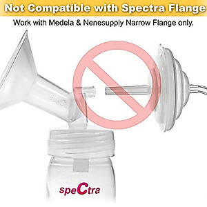 Nenesupply Long Stem Backflow Protector Use Medela Pump Parts Breastshield on Spectra S1 S2 and 9 Plus Breastpumps. Not Original Spectra Pump Parts Inc 2 Long Backflow Protectors