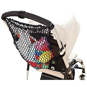 Dreambaby Strollerbuddy Stroller Net Bag - Pushchair & Pram Mesh Net Storage Bag Organizer -Black - Model F235