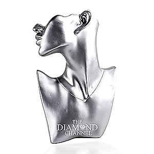 1/5 cttw AGS Certified Diamond Necklace for Women Brilliant-Cut Diamond Bezel-Set Necklace in White Gold (K-L Color, I2-I3 Clarity) - 16" 2" Extender