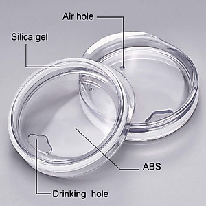 D&G 2 Pack 12 Oz Unbreakable Triple-Insulated Stemless Wine Tumbler, Stainless Steel Wine Glass Cup with Lids, Drink-Ware Glasses for Wine, Coffee, Champagne, Cocktails and Beer (Marbling)