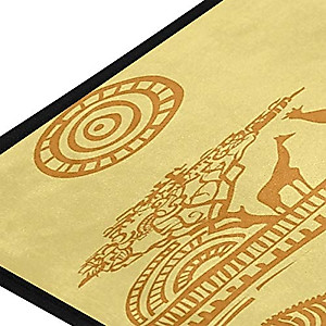 ALAZA Beautiful African Woman Zebra Print Animal Non Slip Kitchen Floor Mat Kitchen Rug for Entryway Hallway Bathroom Living Room Bedroom 39 x 20 inches(1.7' x 3.3')