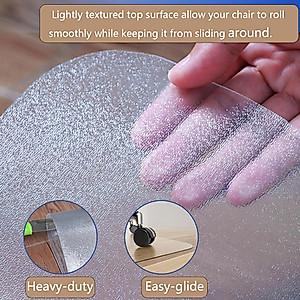 Jakarl Office Computer Desk Chair Mat for Hardwood Floor,Office Floor Mats for Rolling Chairs Hardwood Floor,Clear Floor Protector for Desk Chair on Hardwood