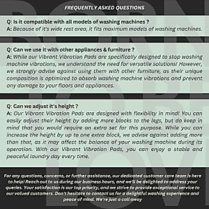 ORBON Anti Vibration Pads for Washing Machine | Washing Machine Feet Anti Vibration | Anti Vibration Washing Machine Support | Anti Vibration Pad Washing Machine | Laser Engraved | Set of 4